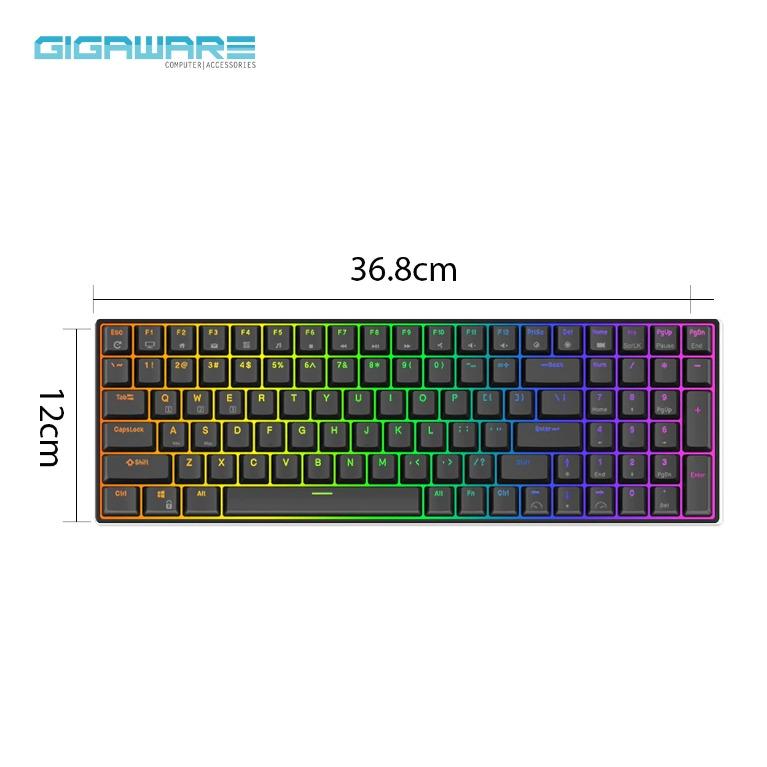 Gigaware Royal Kludge RK100 96% Wireless Keyboard Tri-Mode Bluetooth 2 ...