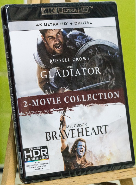 Gladiator/Braveheart 2-Movie Collection 4K Blu-ray, Hobbies & Toys ...