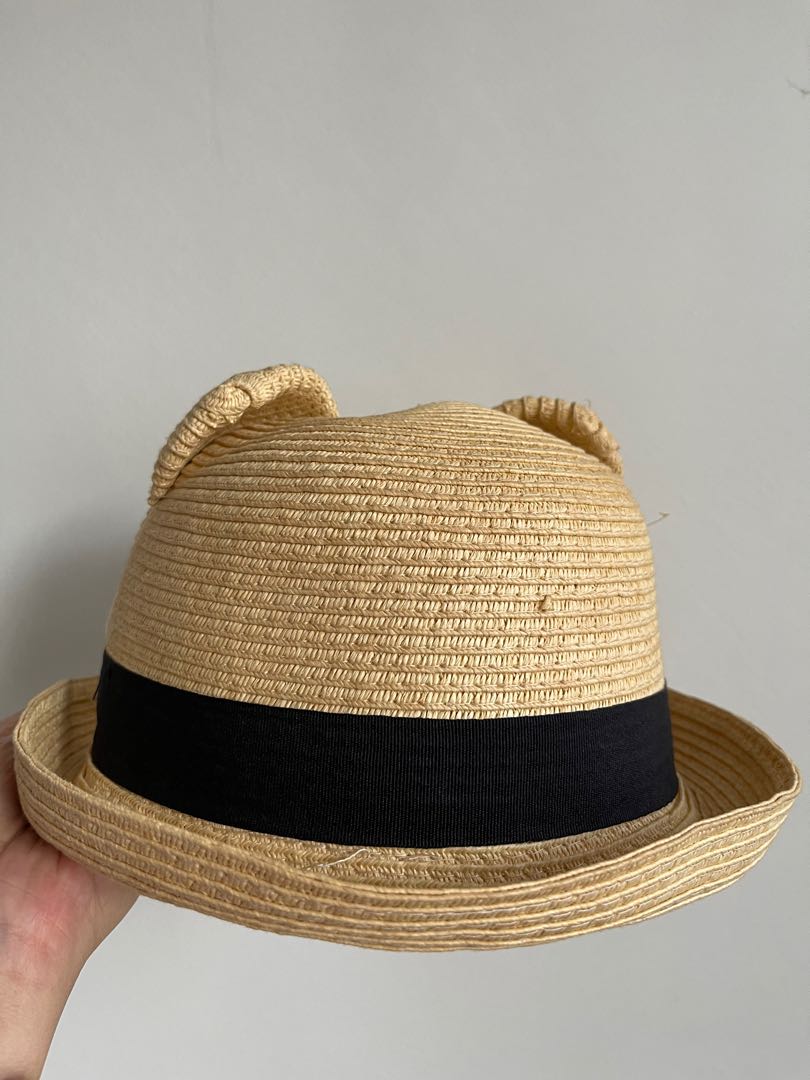 H&M bear straw hat, Babies & Kids, Babies & Kids Fashion on Carousell