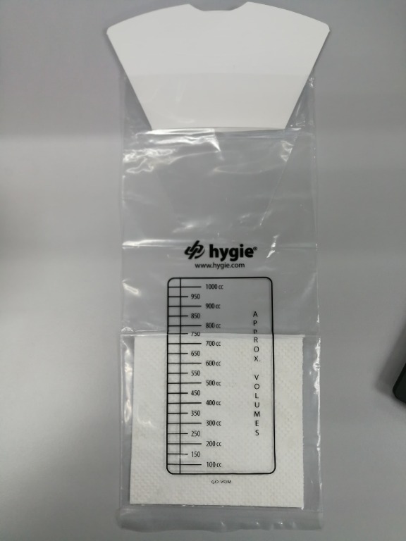 Hygie Go Vom - Vomit Bag with paper cone and super absorbent pad ...