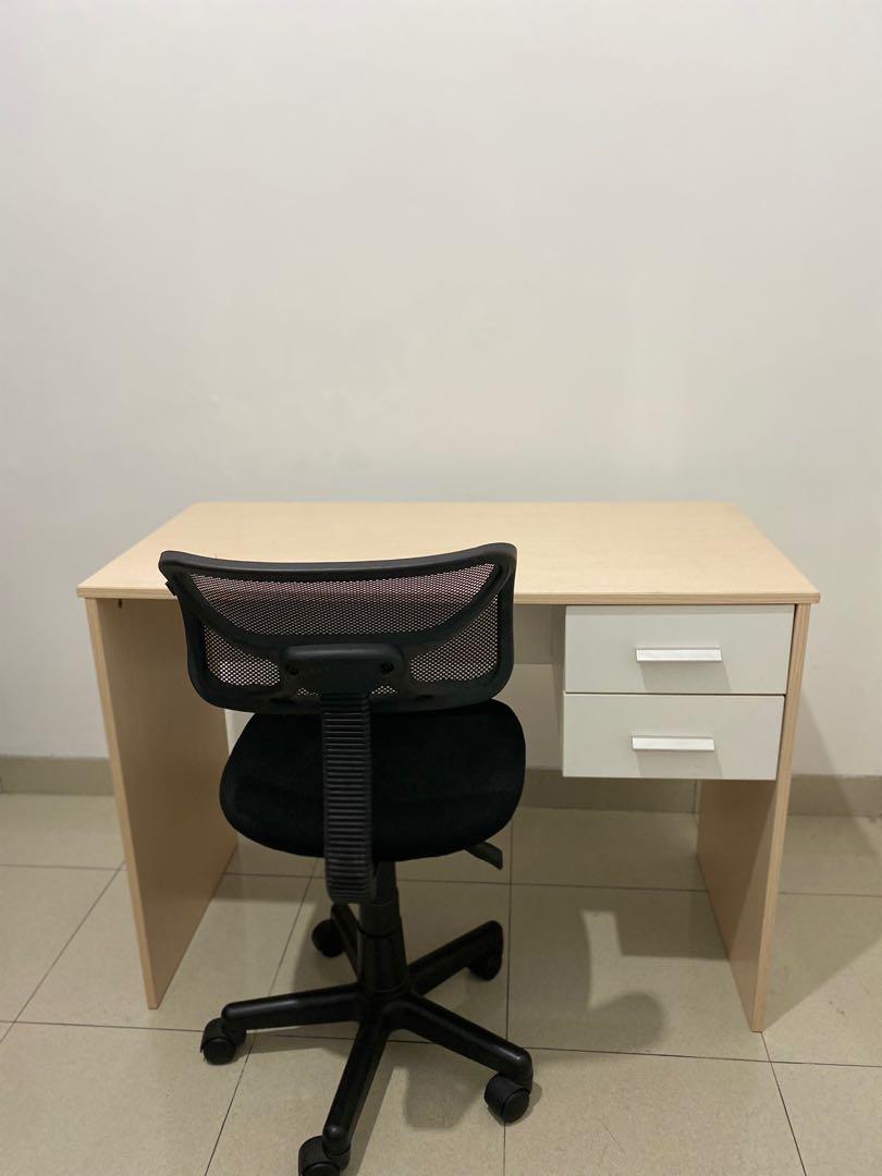 informa meja kerja / meja belajar putih minimalis, Perabotan Rumah di ...