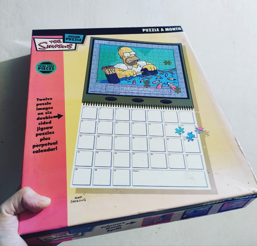 Jigsaw puzzle - Simpsons Calendar, Hobbies & Toys, Toys & Games on ...