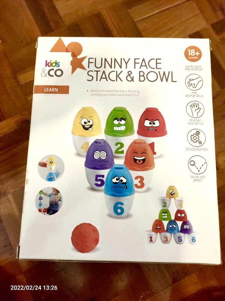 Kids & Co Funny Face Stack and Bowl, Hobbies & Toys, Toys & Games on ...