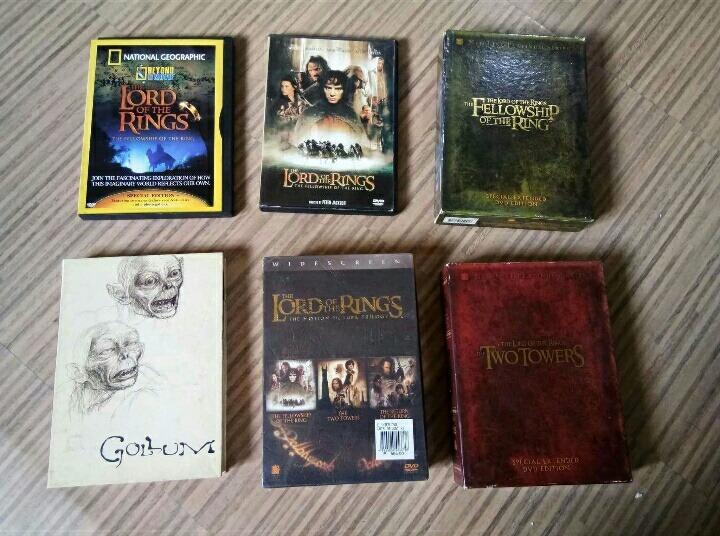 Lord Of The Rings Movie LoTR DVD Box Set Fellowship of the Ring Two ...