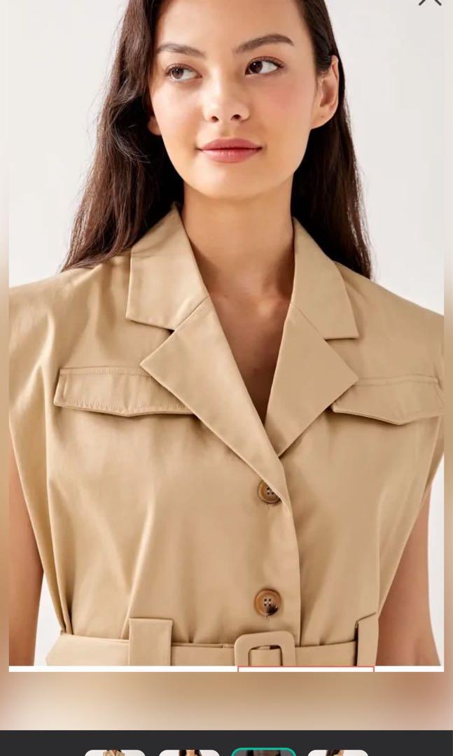 Love Bonito Kassia Belted Utility Dress, Women's Fashion, Dresses ...