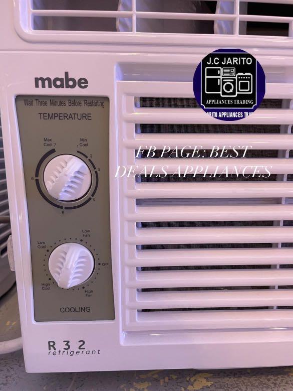 MABE .6hp WINDOW TYPE AIRCON MANUAL GOOD FOR 11s, TV & Home Appliances ...
