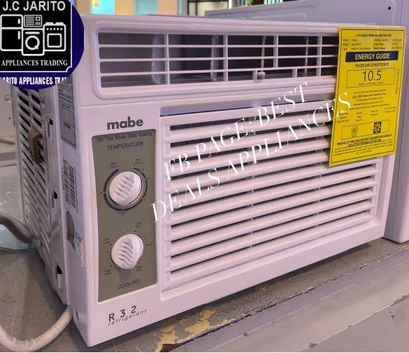 MABE .6hp WINDOW TYPE AIRCON MANUAL GOOD FOR 11s, TV & Home Appliances ...