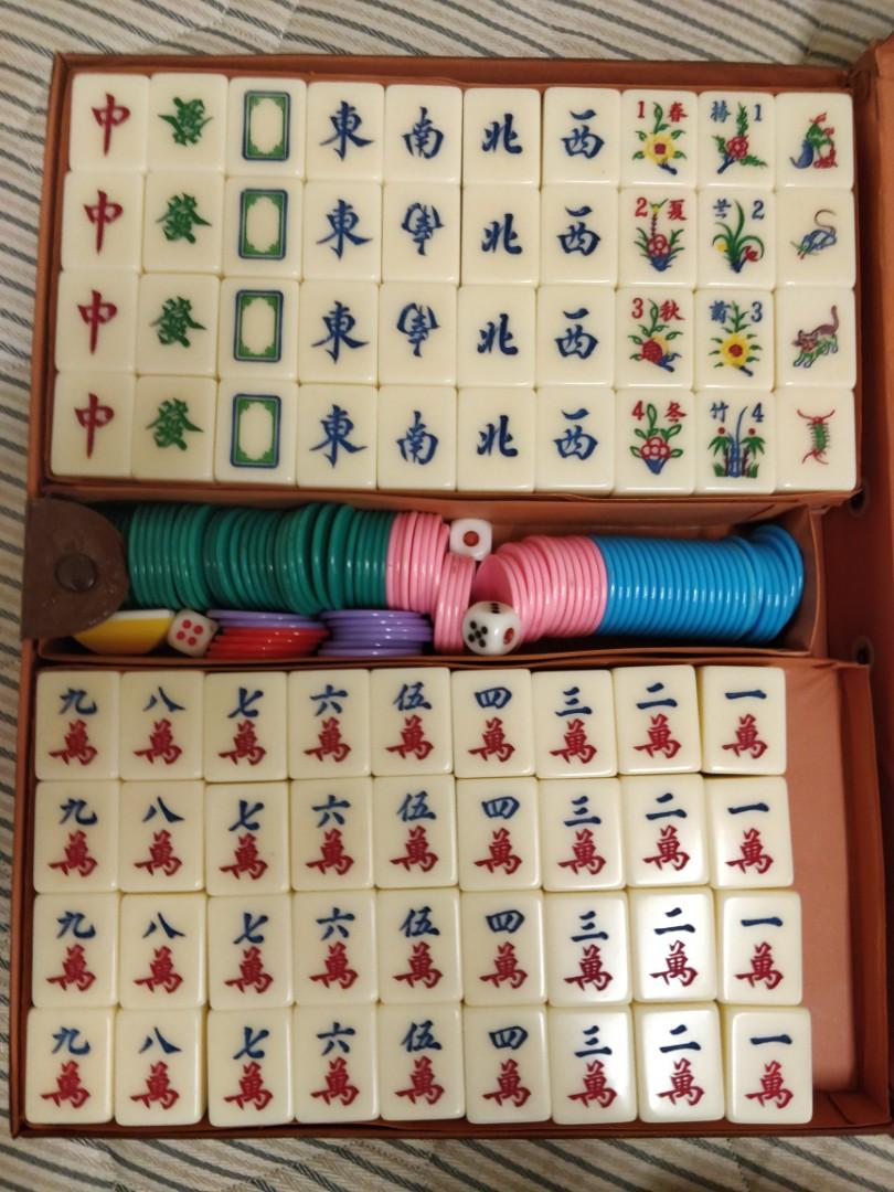 Mahjong Set A1 Marble back, Hobbies & Toys, Toys & Games on Carousell