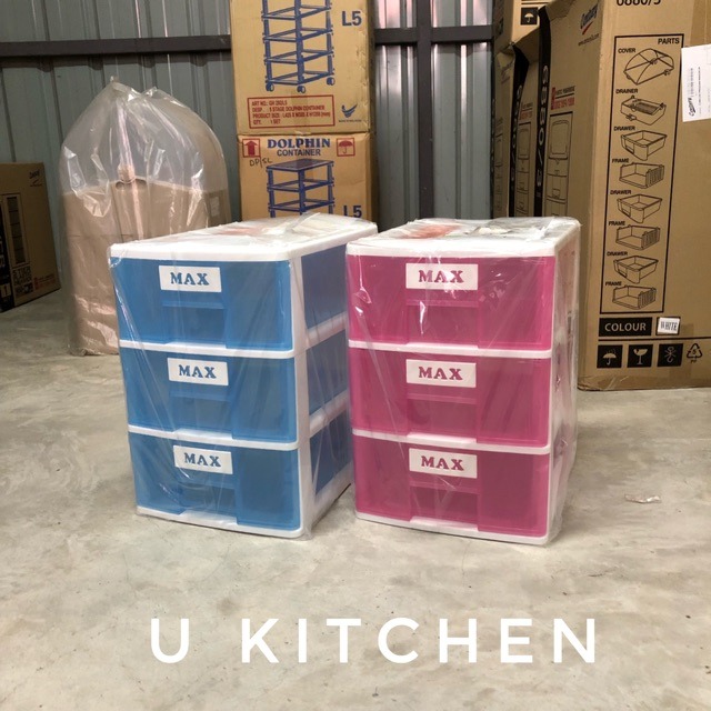 Maxonic 3 Tier A4 Size Multi-purpose Drawer / Stationery Makeup Paper ...