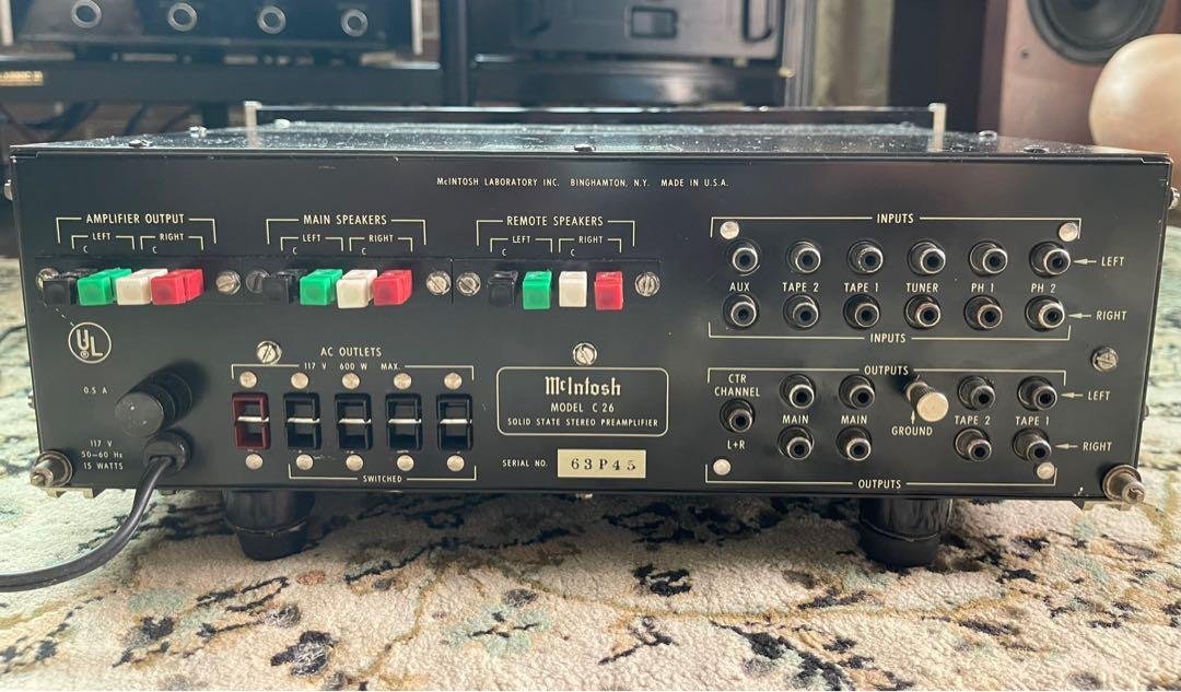 McIntosh Pre Amp C26 and C27, Hobbies & Toys, Music & Media, Music ...