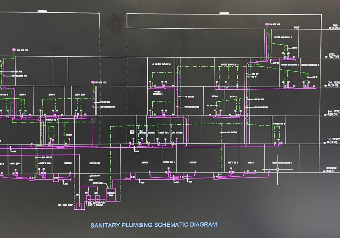 M&E drawings design & draft AutoCAD, Computers & Tech, Printers ...