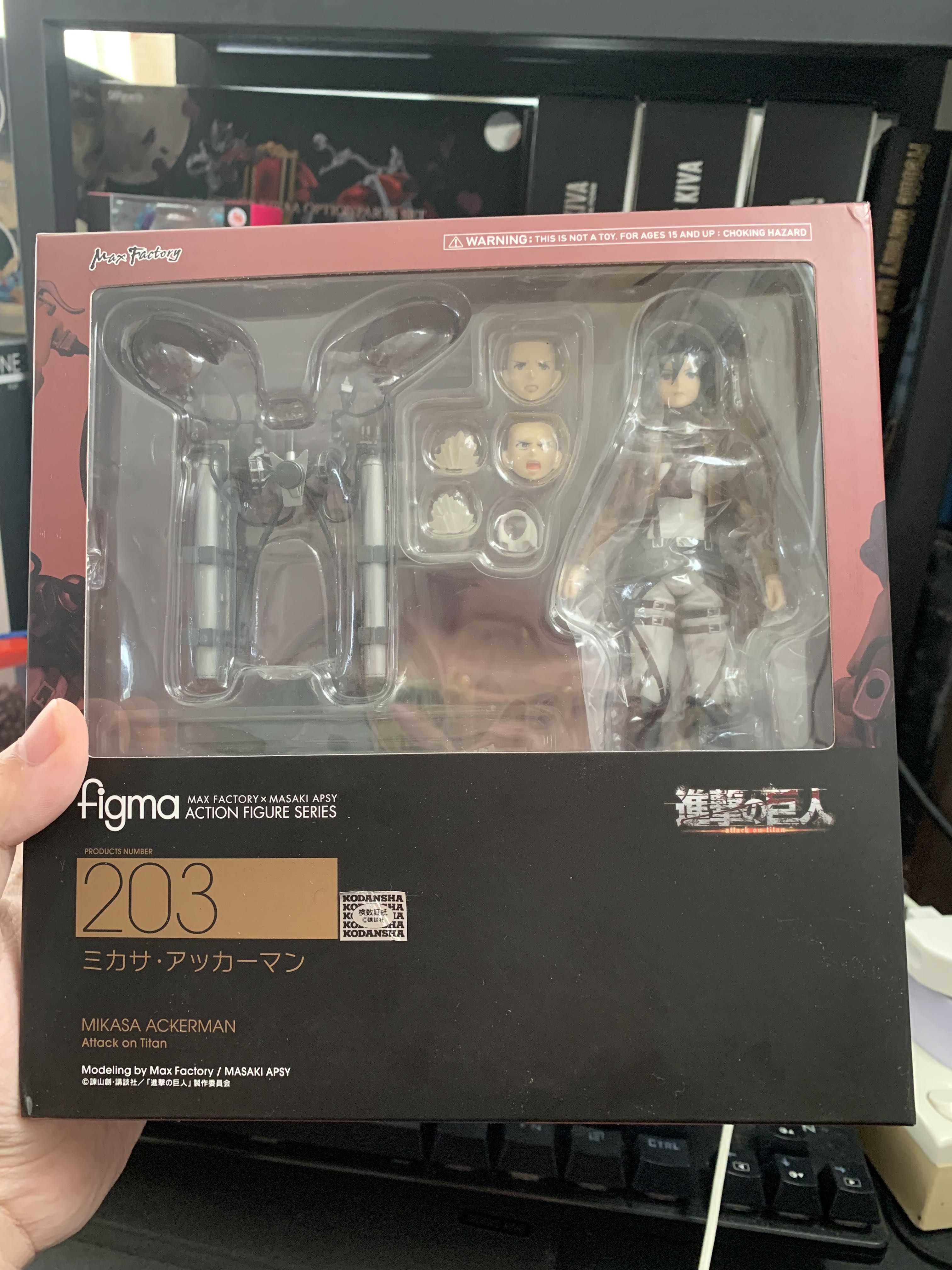 Mikasa Figma Attack On Titans AOT /Good Smile Company, Hobbies & Toys ...