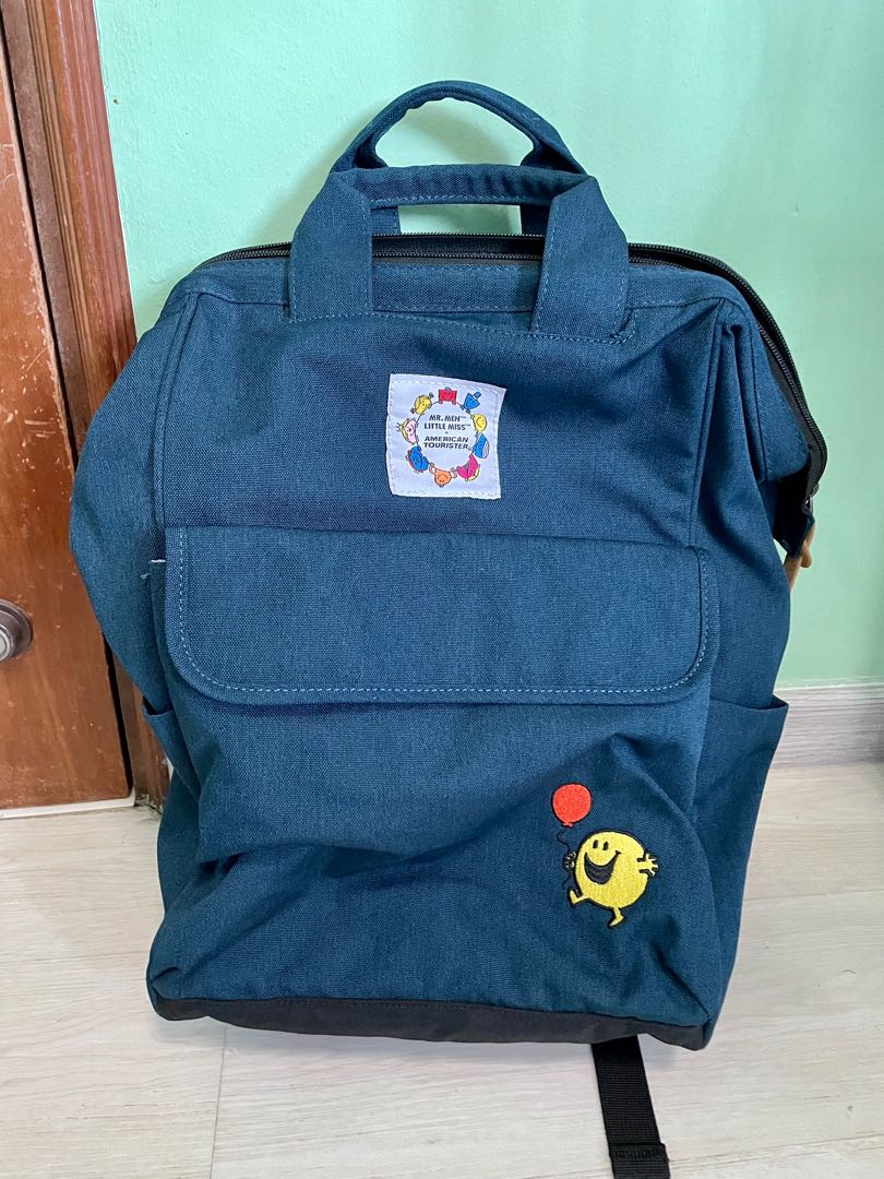 Mr Men Little Miss x American Tourister backpack, Women's Fashion, Bags ...