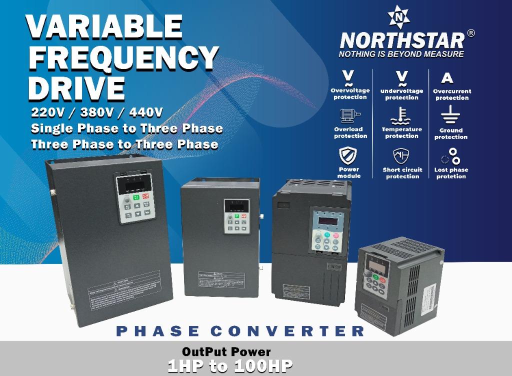 Northstar VFD Single Phase 220V to 3Phase 220V Phase Converter, Commercial & Industrial ...