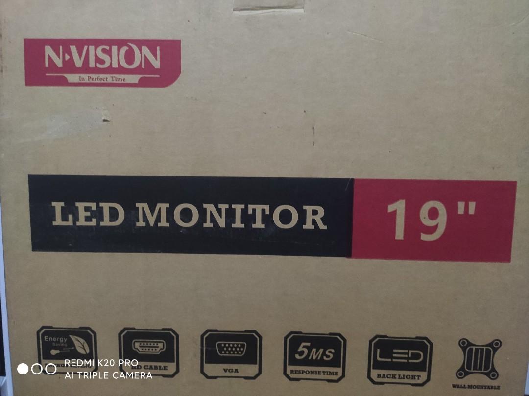 Nvision 19" LED Monitor , Computers & Tech, Desktops on Carousell