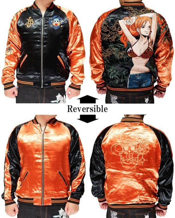 (Original) Karakuri Tamashi x One Piece Nami Reversible Sukajan Jacket ...