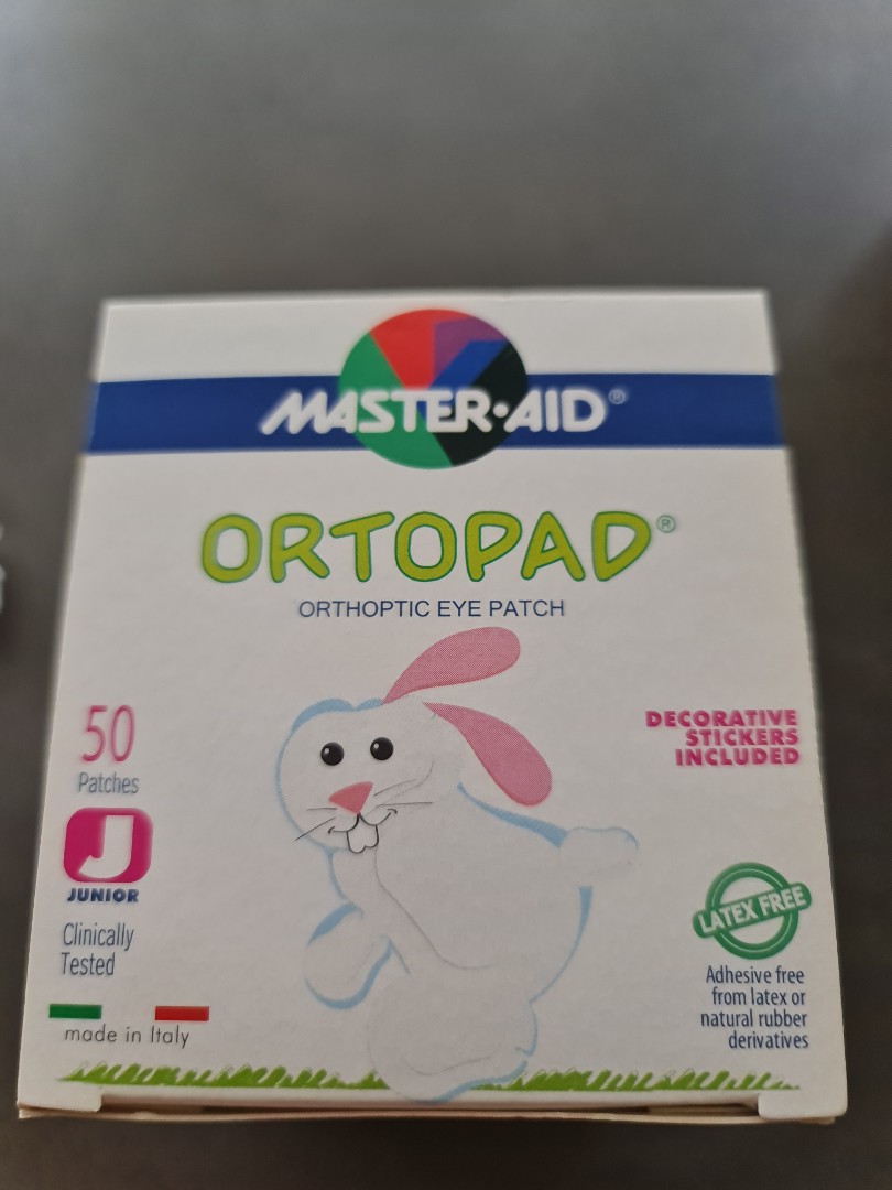 Ortopad junior orthotic eye patch, Health & Nutrition, Assistive ...