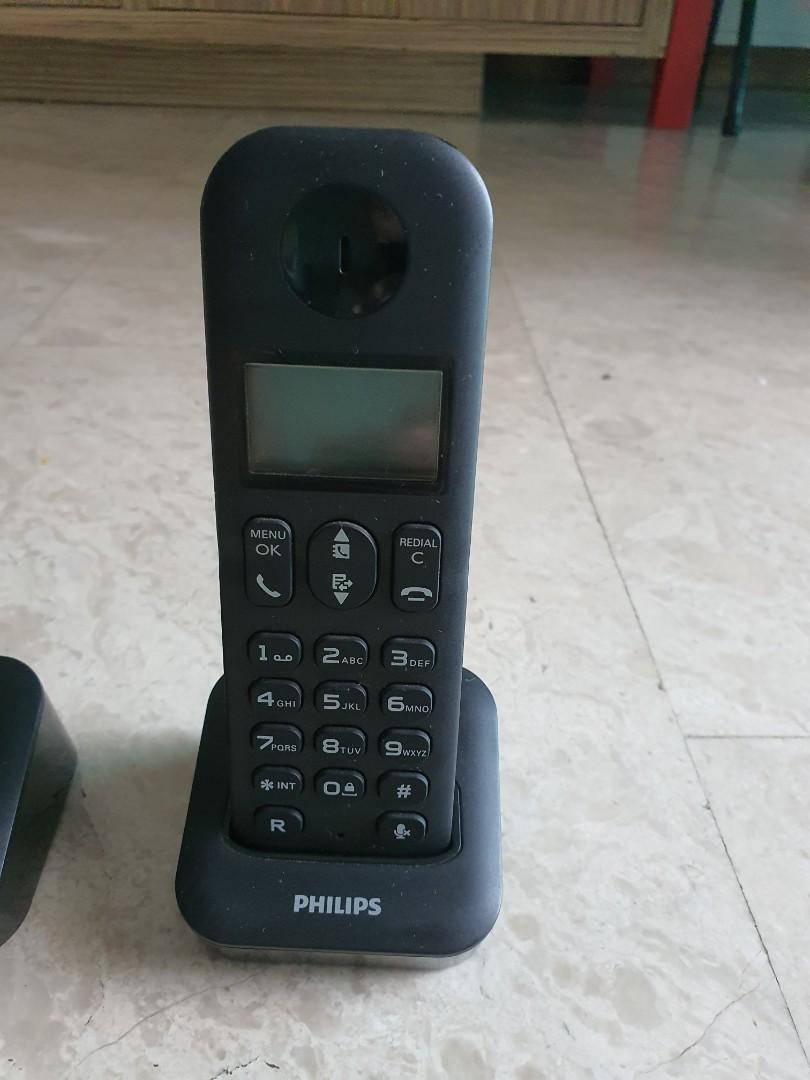 Philips original Dual set cordless phones. Full set. One phone screen ...