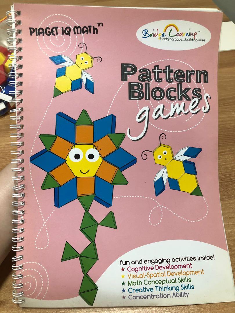 Piaget IQ Math Pattern Block Games, Hobbies & Toys, Toys & Games on ...