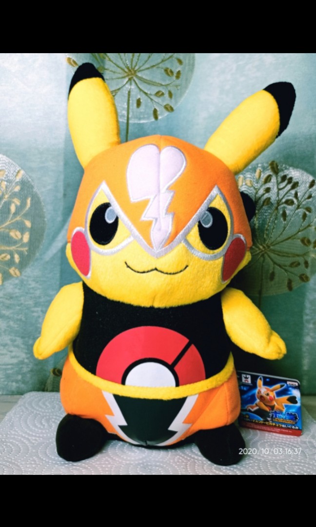 Pikachu Libre Plush Authentic japan, Hobbies & Toys, Toys & Games on ...