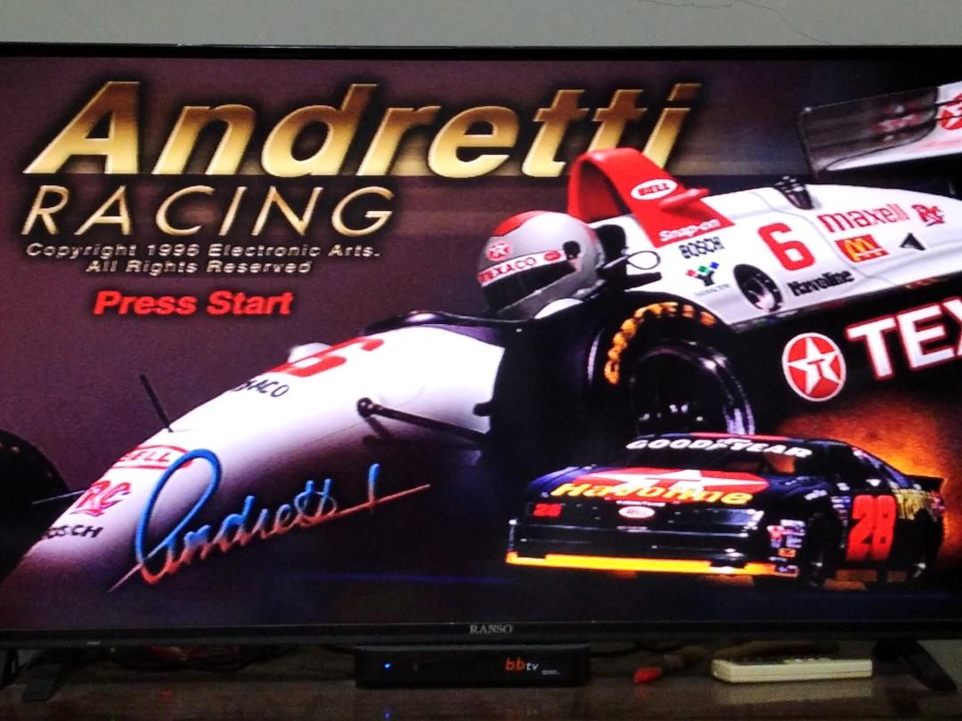 ps ps1 Andretti RACING 賽車 日版 原廠, 電玩遊戲相關, 電玩、電腦遊戲軟體, PlayStation在旋轉拍賣
