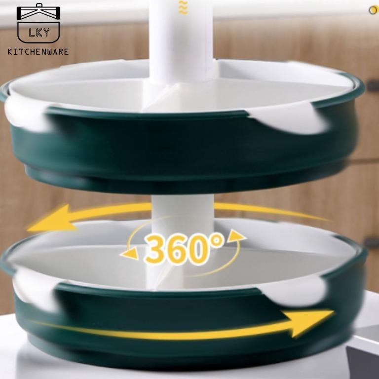 Rotating Hot Pot Platter Removable Trays Steamboat Food Tray Fruit ...