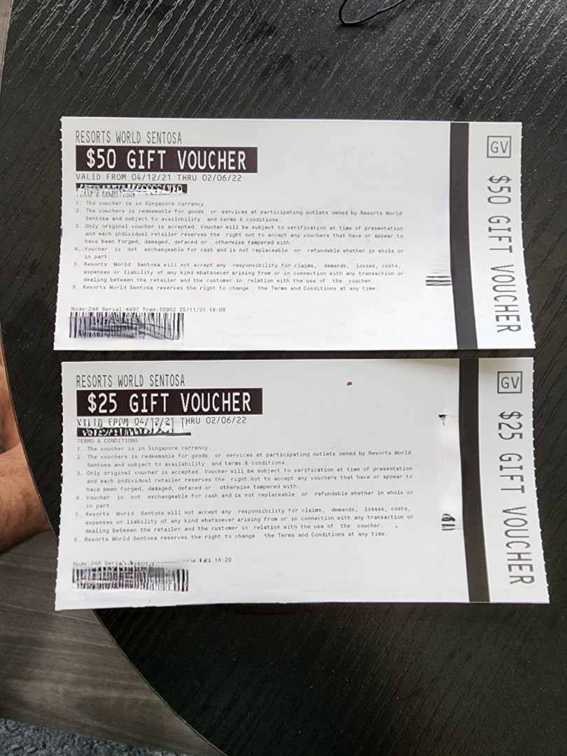 RWS voucher, Tickets & Vouchers, Vouchers on Carousell