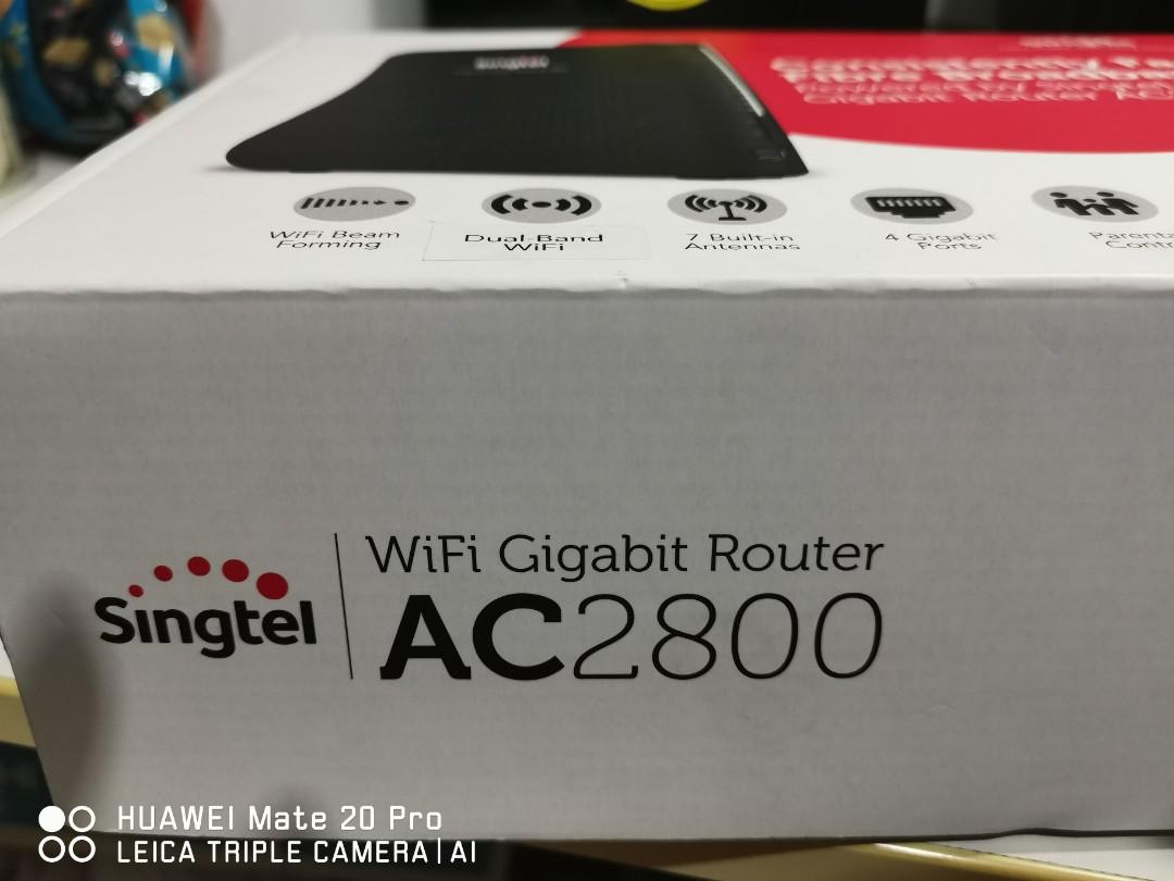 Singtel Arcadyan AC2800 Wifi Gigabit Router, Computers & Tech, Office ...