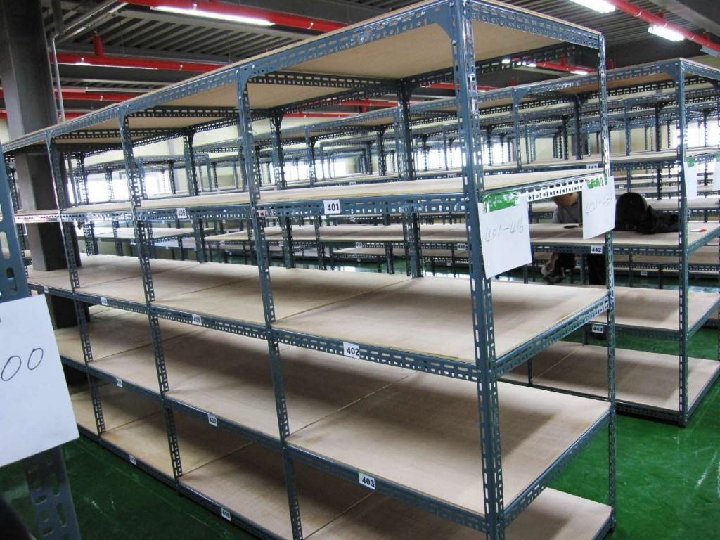 Slotted Angle bar Steel Rack Wood Layers, Furniture & Home Living ...