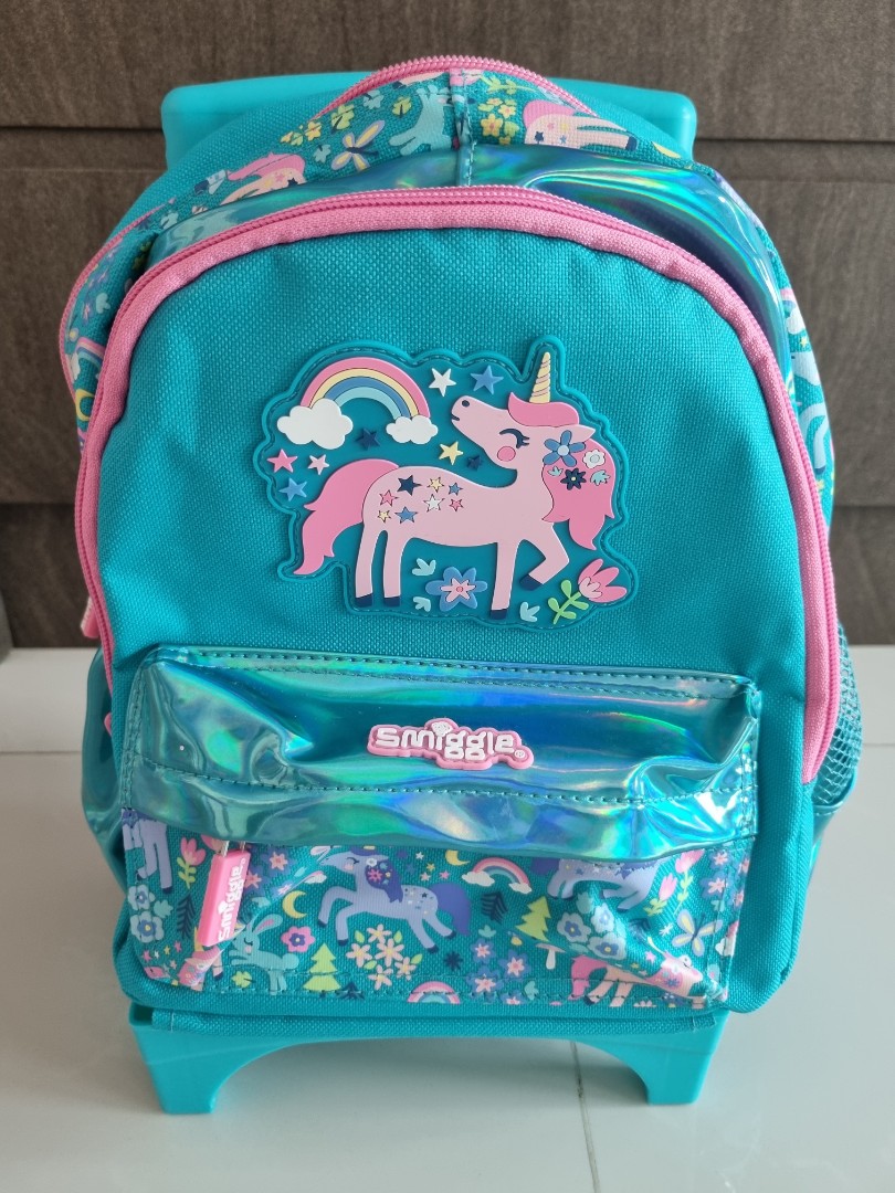 Smiggle Mini Trolley Bag, Babies & Kids, Going Out, Diaper Bags ...
