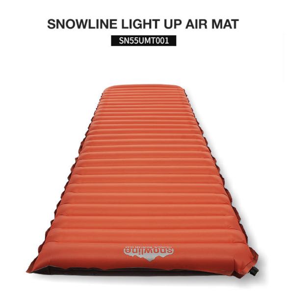 韓國Snowline 單人 露營 加厚 充氣 睡墊 Light up air may camping sleeping mattress ...