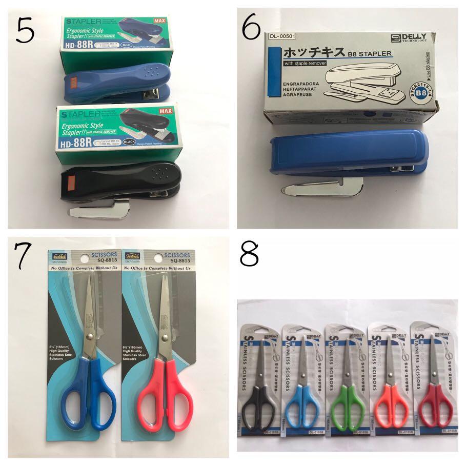 Stapler, Scissors, Hole Punch, Hobbies & Toys, Stationery & Craft ...