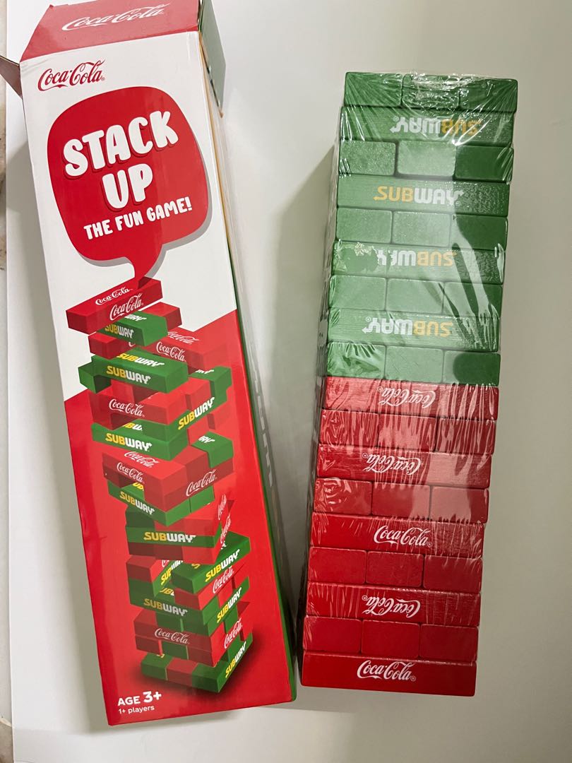 Subway x Coca Cola Limited Edition Stack up/ Jenga Game, Hobbies & Toys ...