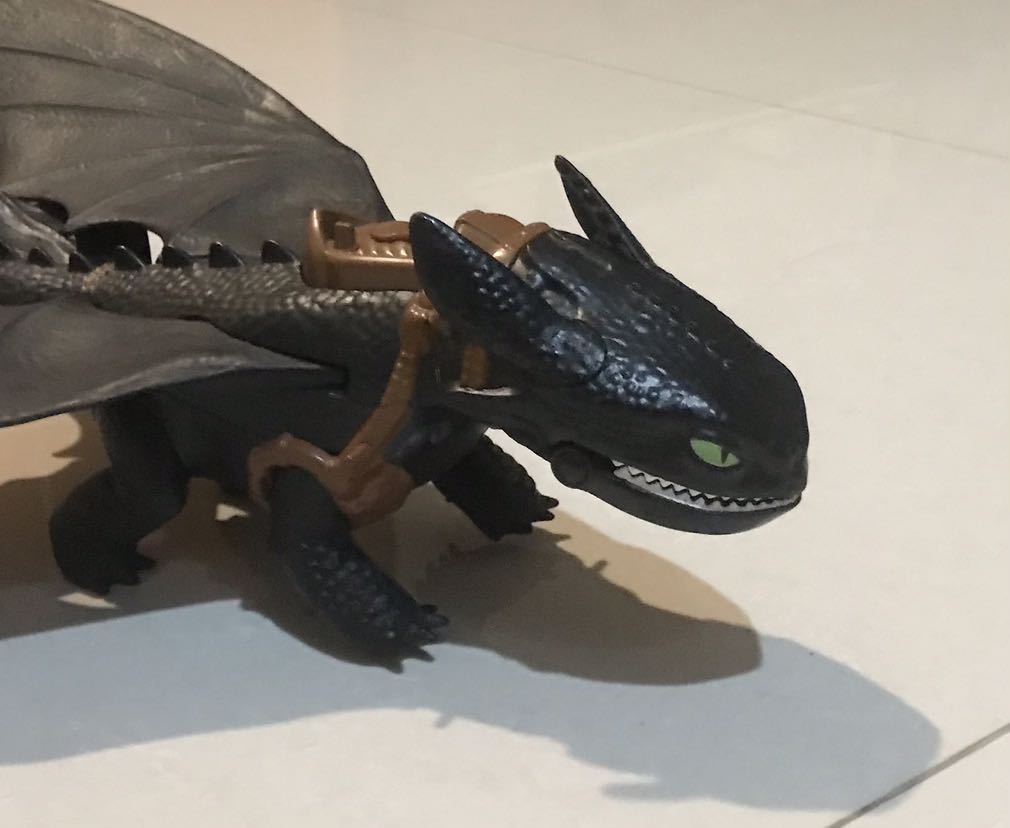 JUMBO toothless figure how to train your dragon dreamworks spin master ...