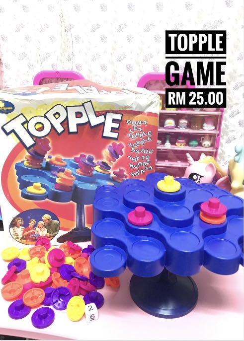 Topple Game, Hobbies & Toys, Toys & Games on Carousell