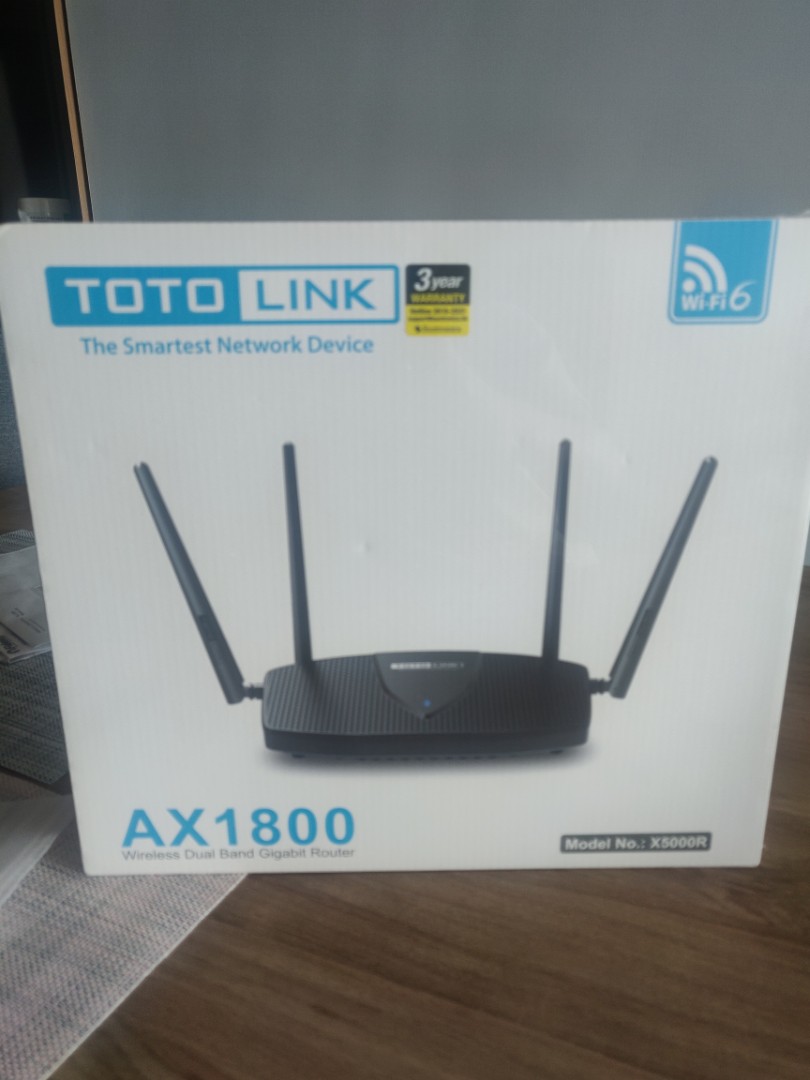 Toto AX1800 WiFi6 router NEW, 電腦＆科技, 電腦周邊及配件, Wifi及上網相關產品 - Carousell