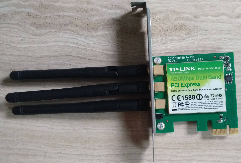 TP-Link TL-WDN4800 N900 Dual Band Wireless PCI Express Adapter ...