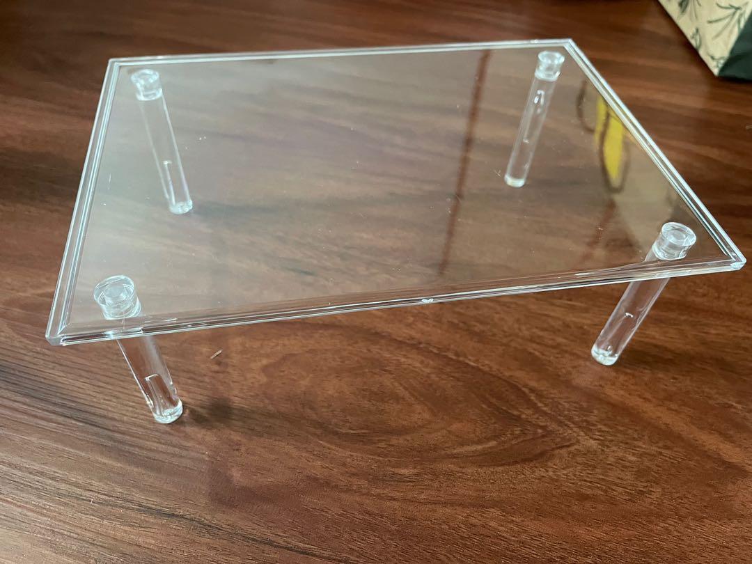 Transparent plastic stand platform, Furniture & Home Living, Home Decor ...