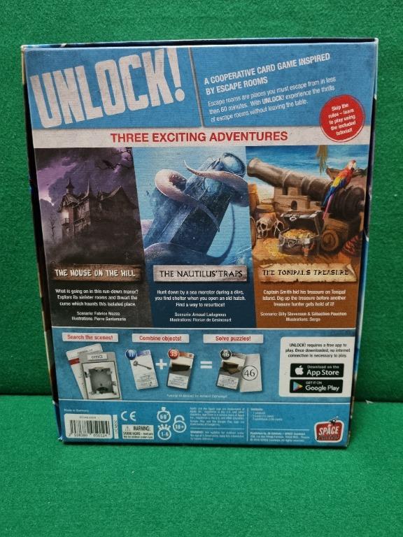Unlock! Series Mystery Adventures Card / Board Game, Hobbies & Toys ...