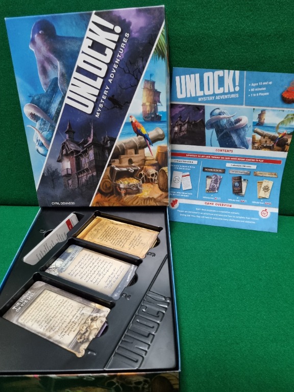 Unlock! Series Mystery Adventures Card / Board Game, Hobbies & Toys ...