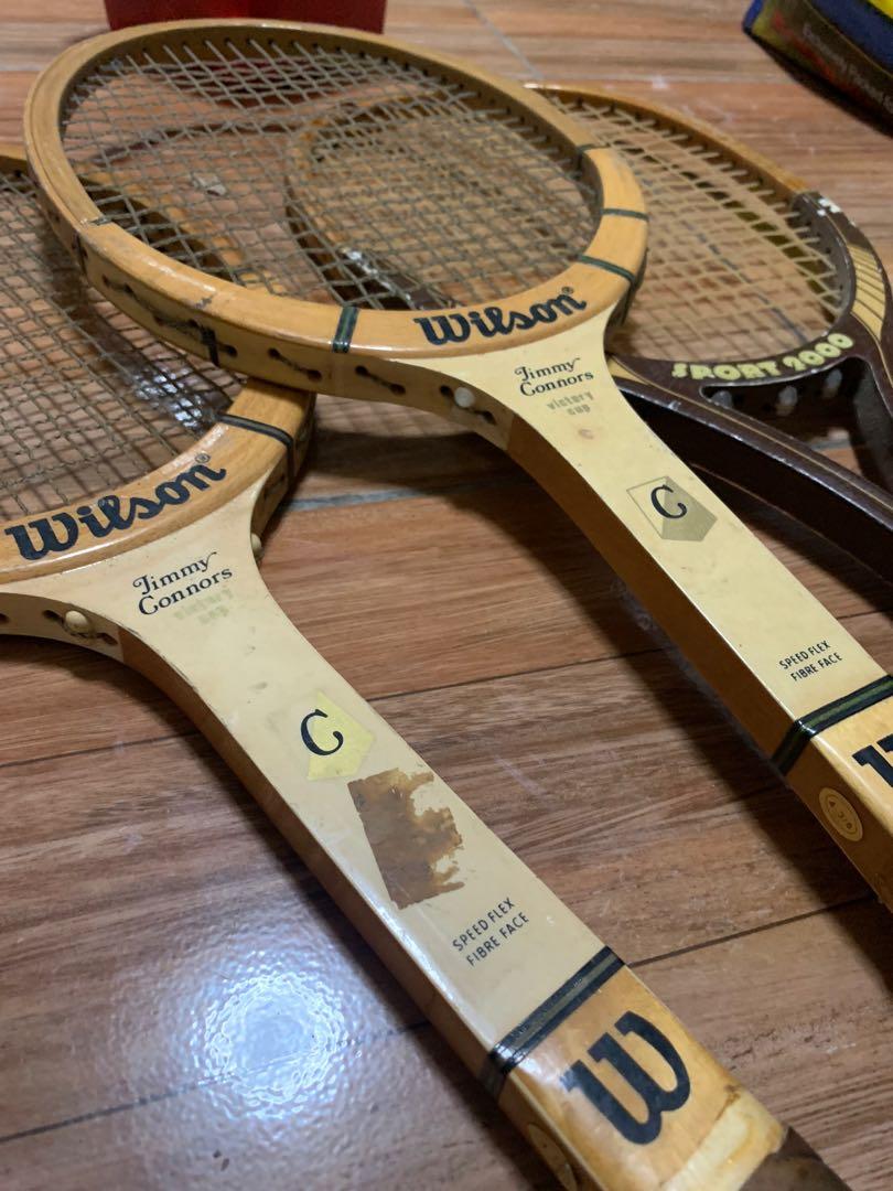 Vintage Wilson Tennis racket Jimmy Connors, Sports Equipment, Sports ...
