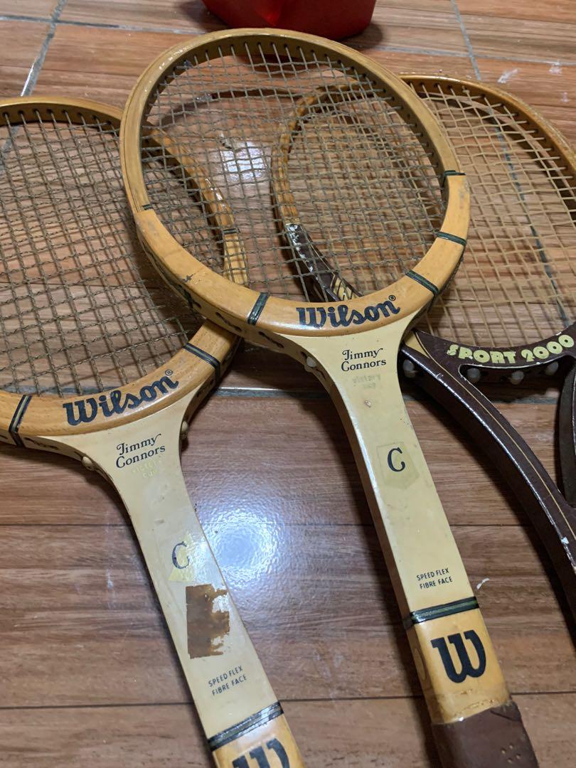 Vintage Wilson Tennis racket Jimmy Connors, Sports Equipment, Sports ...