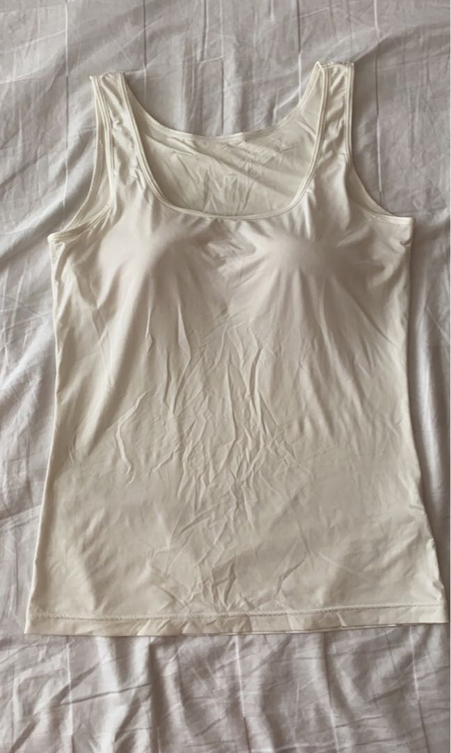 White Silk Under Garment with Padding from Uniqlo, Women's Fashion ...