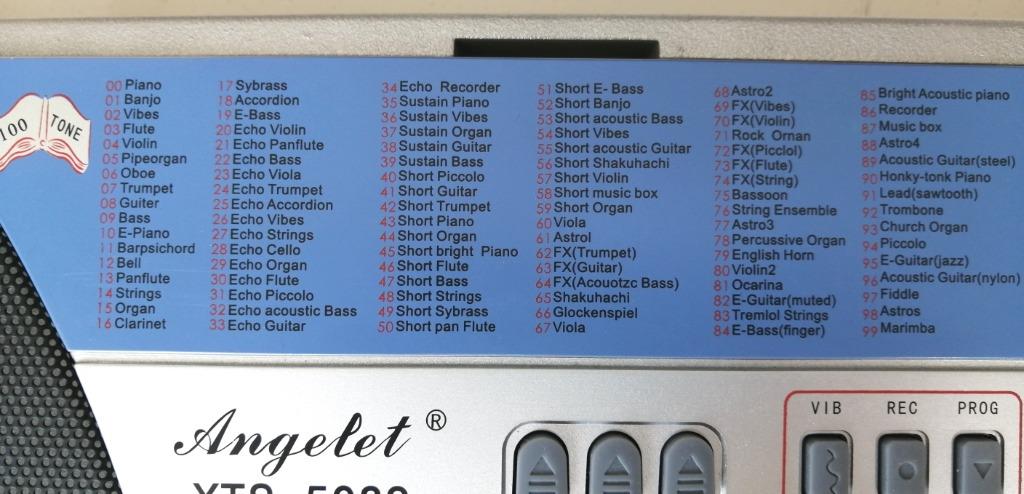 54 Standard Keys Teaching Electronic Keyboard. "Angelet XTS-5089" =100 ...