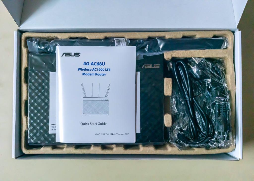 華碩 Asus Wi-Fi LTE Modem Router 雙頻無線AC1900 路由器 [4G-AC68U]村屋唐樓救星, 電腦＆科技 ...