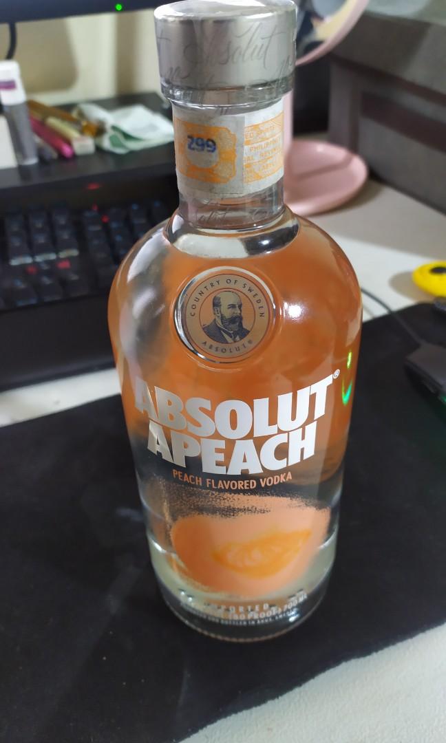 Absolute Peach Flavored Vodka (700mL), Food & Drinks, Beverages on ...