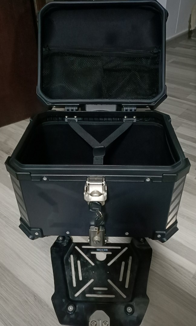 Aluminium metal top box 45L, Motorcycles, Motorcycle Accessories on ...