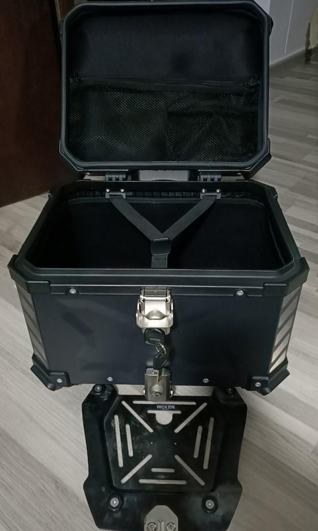 Aluminium metal top box 45L, Motorcycles, Motorcycle Accessories on ...