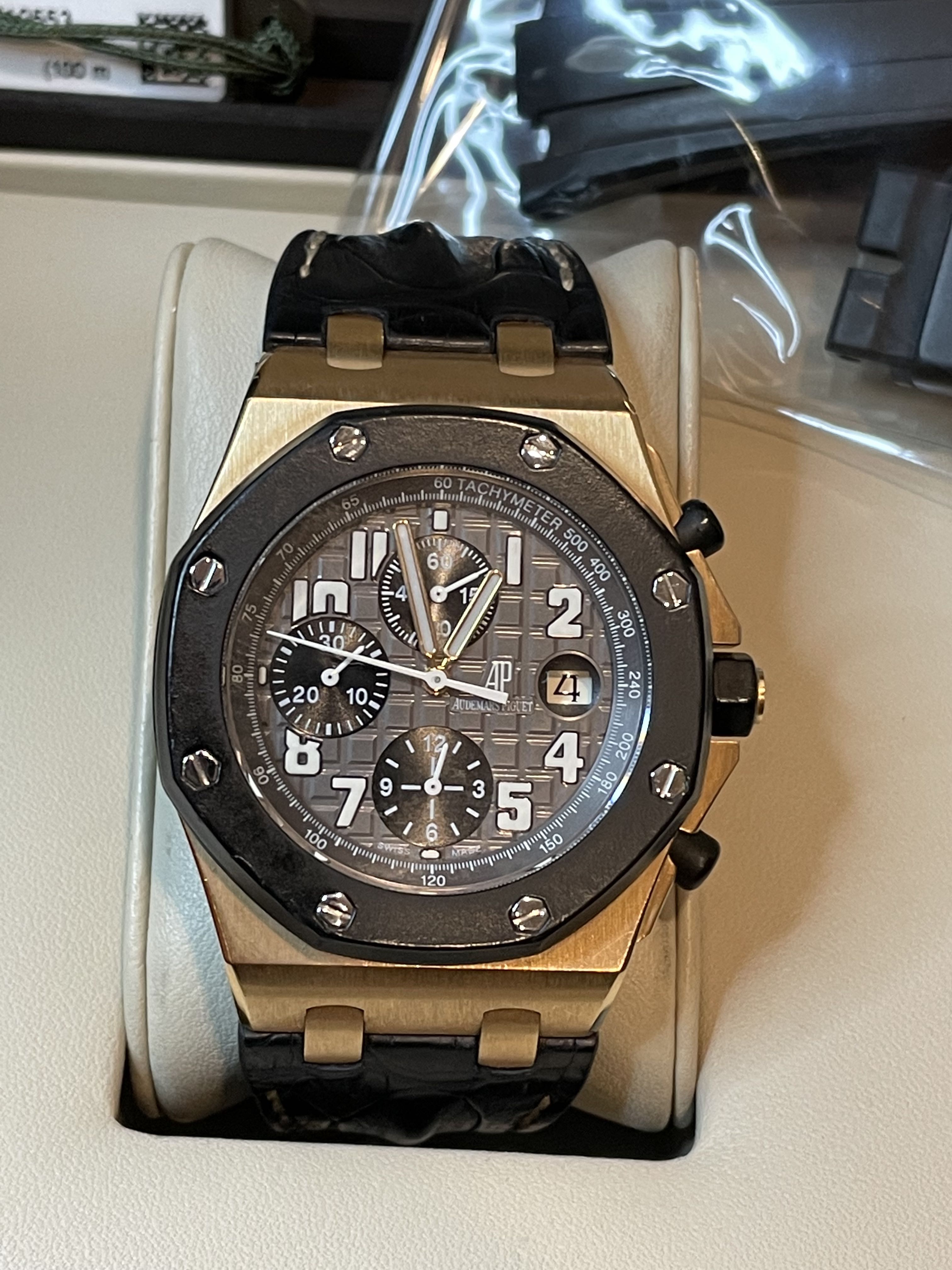Audemars Piguet Royal Oak Offshore Chronograph Rubber Clad Rose Gold ...