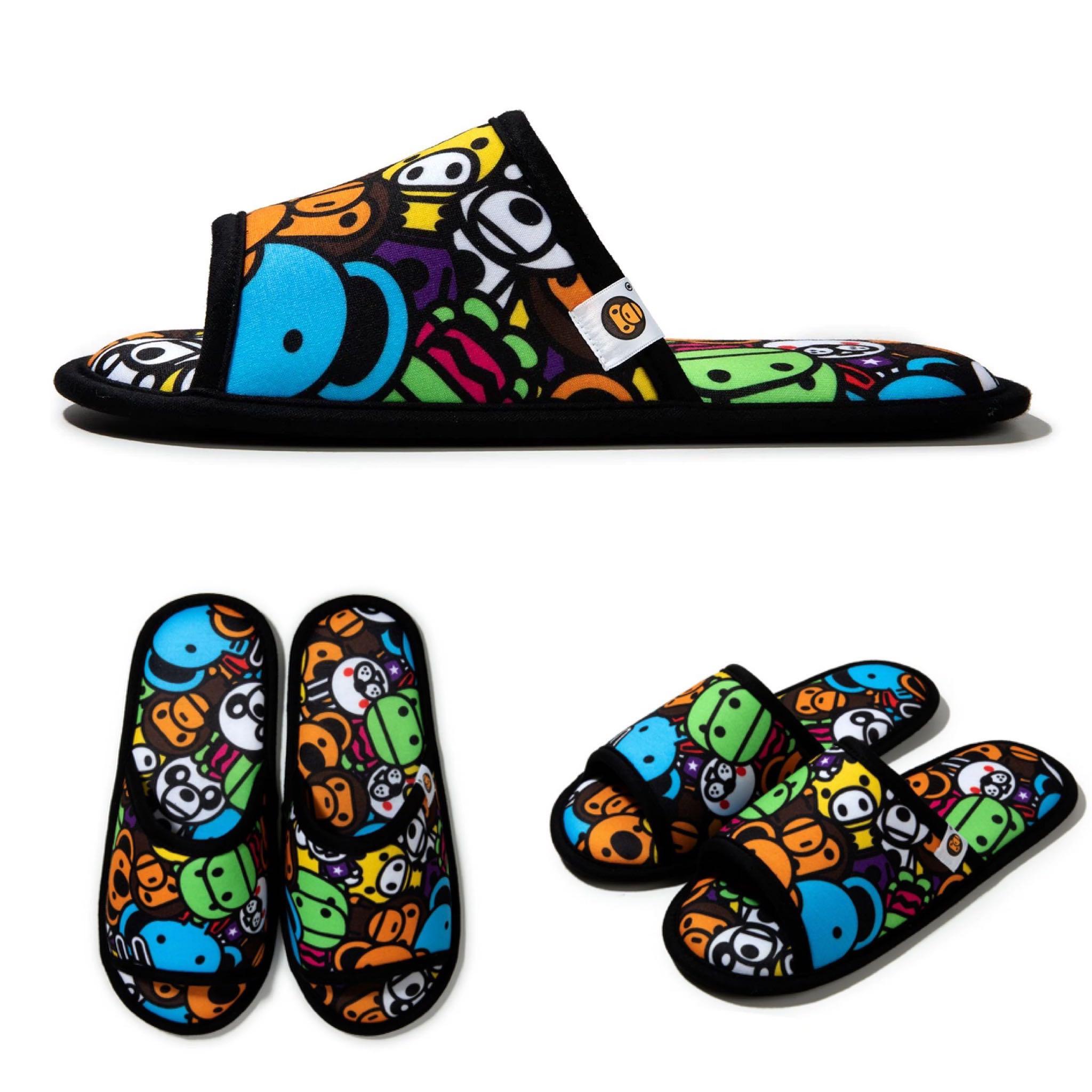 BAPE BABY MILO SAFARI ROOM SLIPPERS (BMS), Men's Fashion, Footwear ...